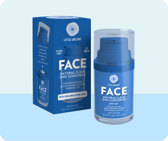 NATURAL FACE CLEAR ZINC SUNSCREEN SPF 50+, 50G - LITTLE URCHIN