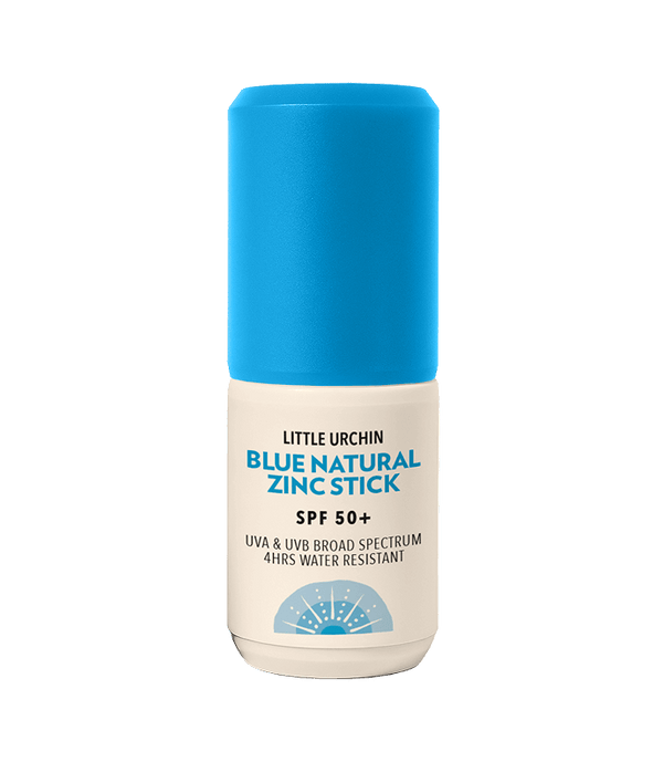 BLUE NATURAL COLOURED ZINC STICKS, SPF 50+ - LITTLE URCHIN