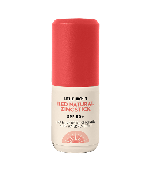 RED NATURAL COLOURED ZINC STICKS, SPF 50+ - LITTLE URCHIN