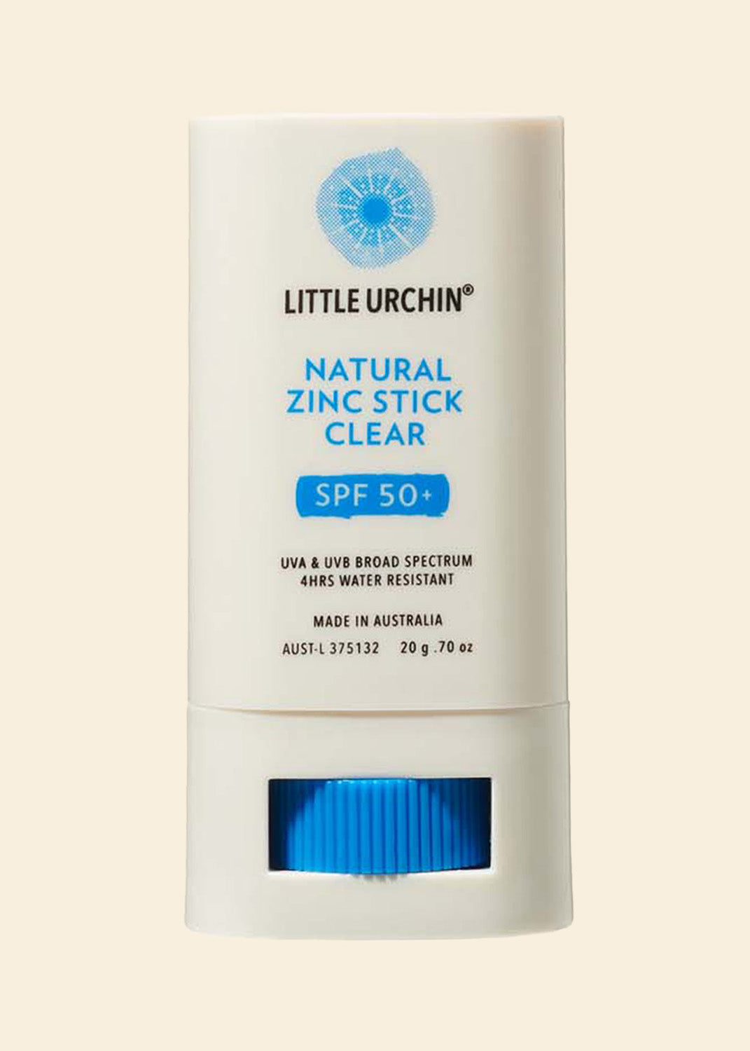 Natural Clear Zinc Sunscreen SPF 50+, 100g - LITTLE URCHIN